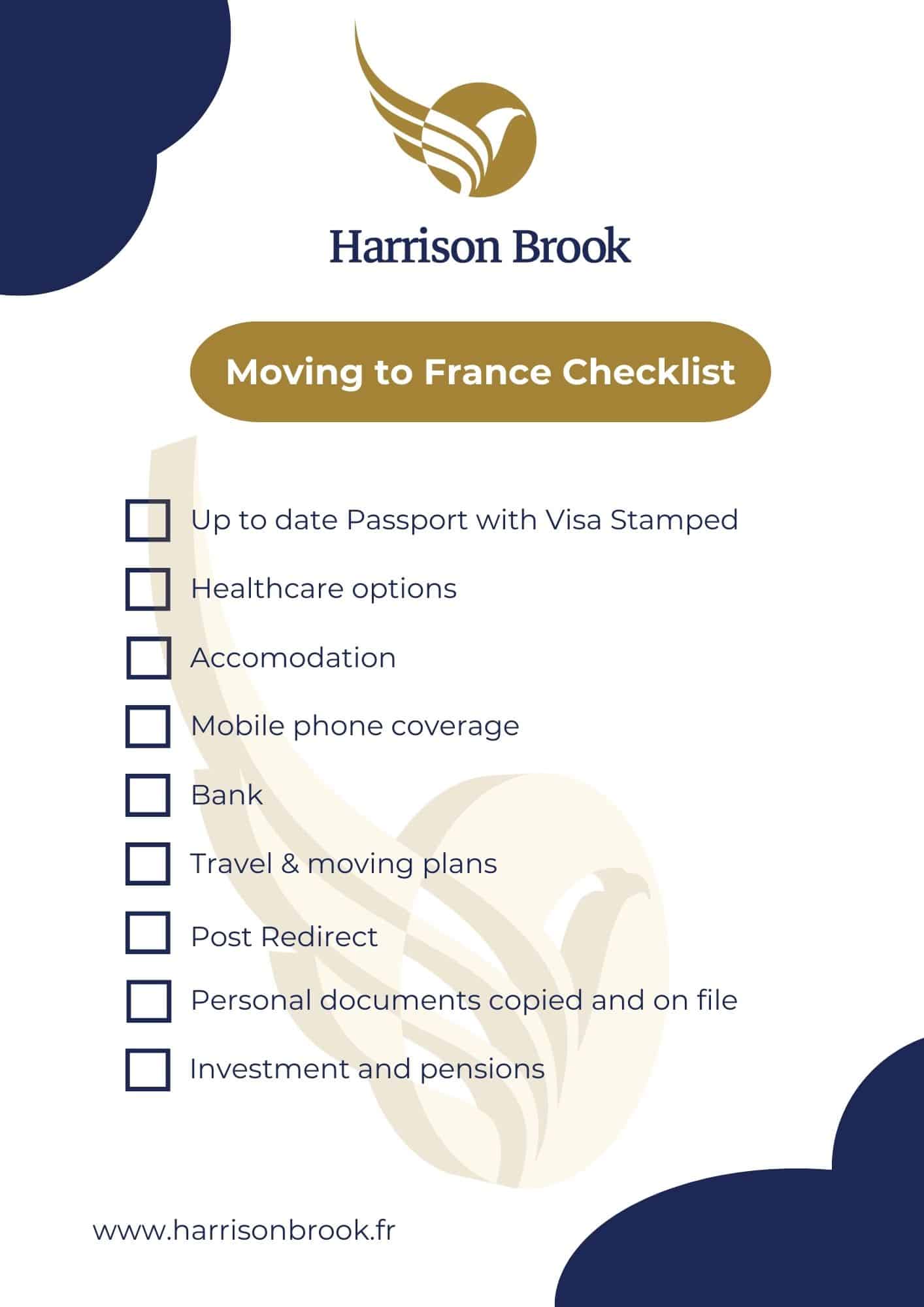 Moving to France from the UK - Checklist - Harrison Brook France